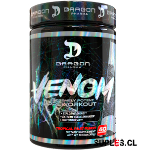 Venom Pre Workout Dragon Pharma (40 Serv) a $31990, Potenciador Pre entrenamiento + Resistencia ...